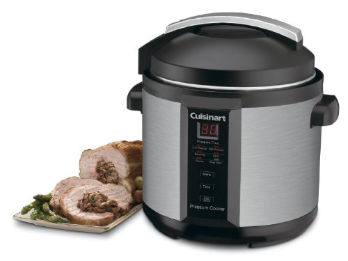 Cuisinart EPC-1200PC 6-Quart Electric Pressure Cooker, Brushed Stainless and Matte Black - Club Model