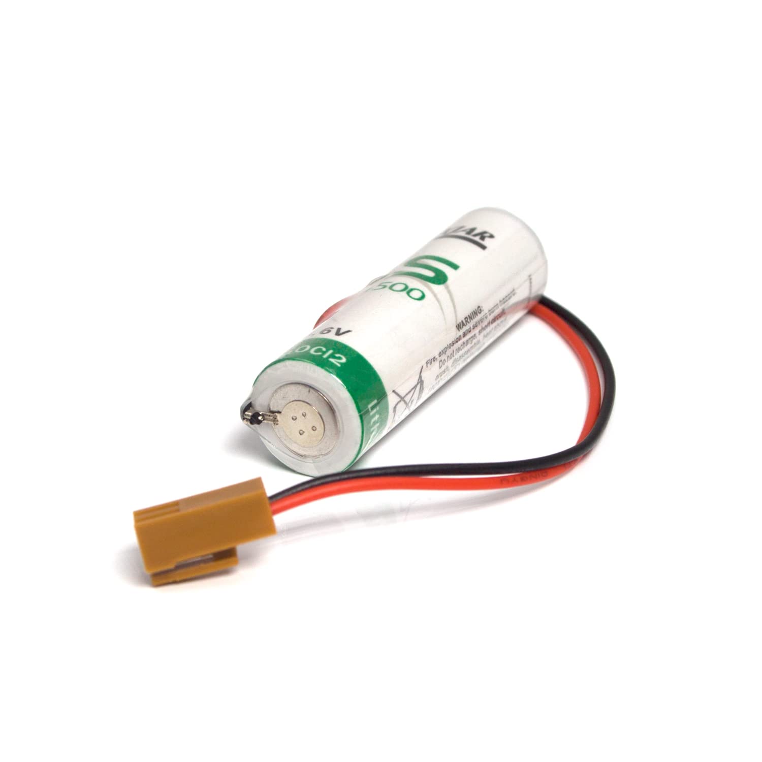Coonyard (2-Pack) 3.6V 2600mAh LS14500-MER PLC Lithium Battery Replacement for Mitsubishi CR1, CR2, CR3, M500, M600, BKO-NC2157H01, C52011, ER6 BKO-NC2157H01, ER6V BKO-NC2157H01, ER6V-C4