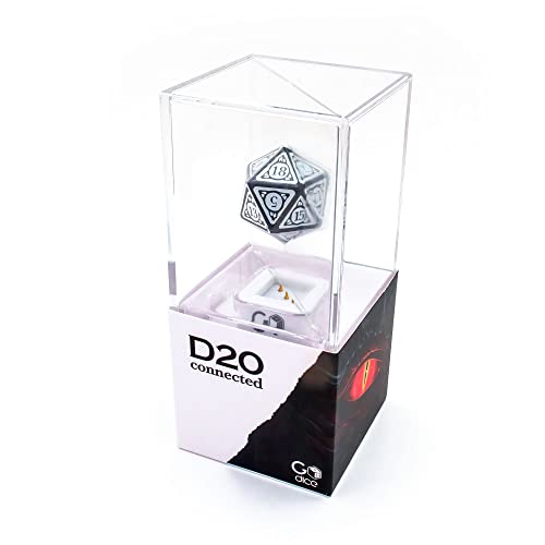 GoDice D20 Connected – The World’s First Connected Polyhedral Dice for Online RPG Play. Connects to Roll20, Foundry VTT, and Discord Platforms. Physical Die, Real-Time Calculations. Cool Tech Inside