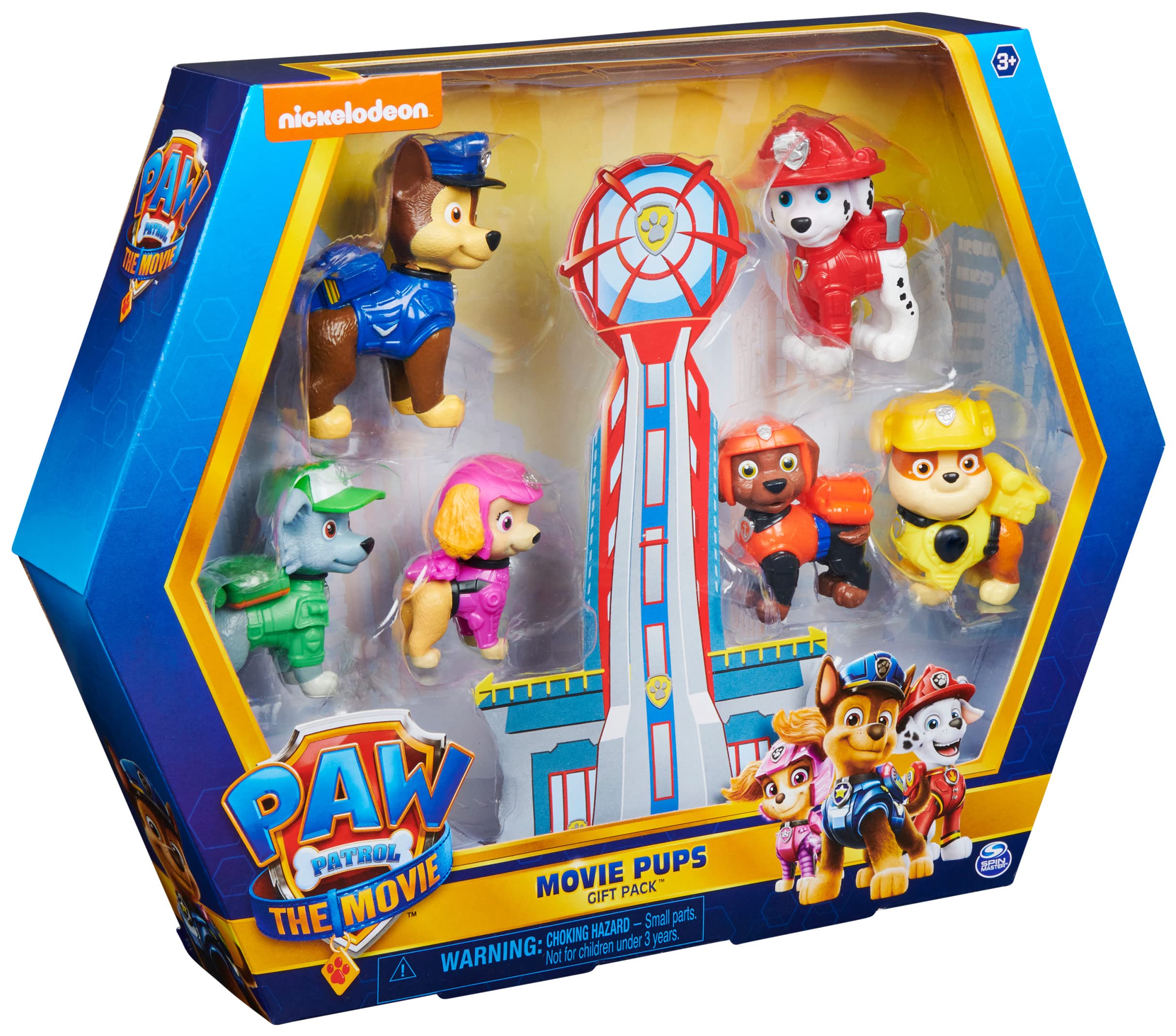 Paw Patrol, Movie Pups Gift Pack with 6 Collectible Toy Figures, Kids Toys for Ages 3 and up