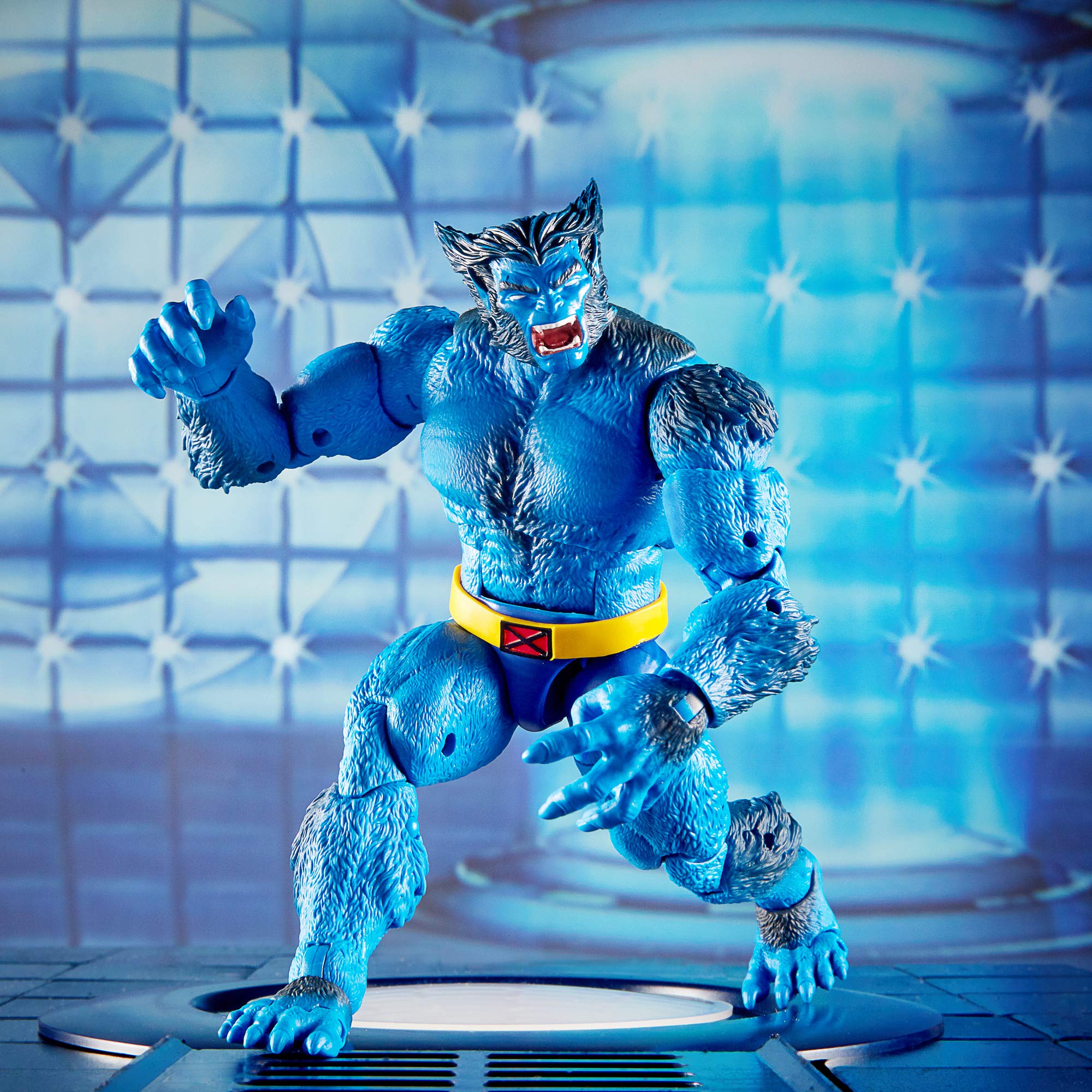 Marvel Hasbro Legends Series 6" Collectible Action Figure Beast Toy (X-Men Collection) โ with Caliban Build-A-Figure Part