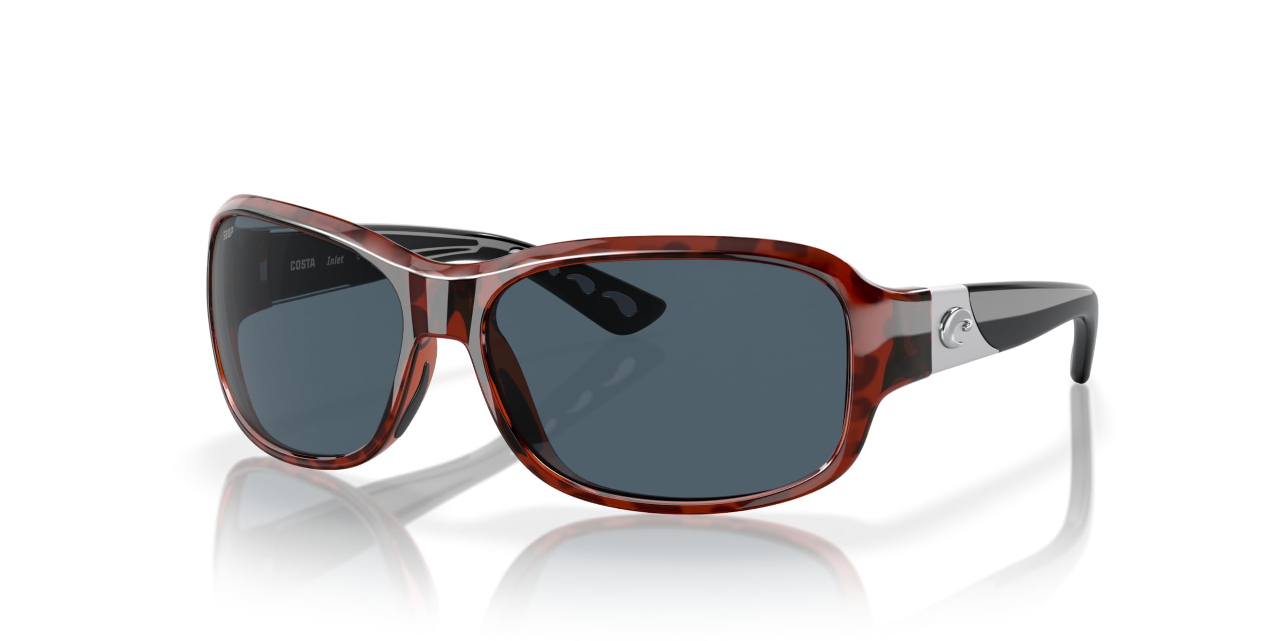 Costa Del Mar Woman Sunglasses Retro Tortoise Frame, Gray Lenses, 58MM