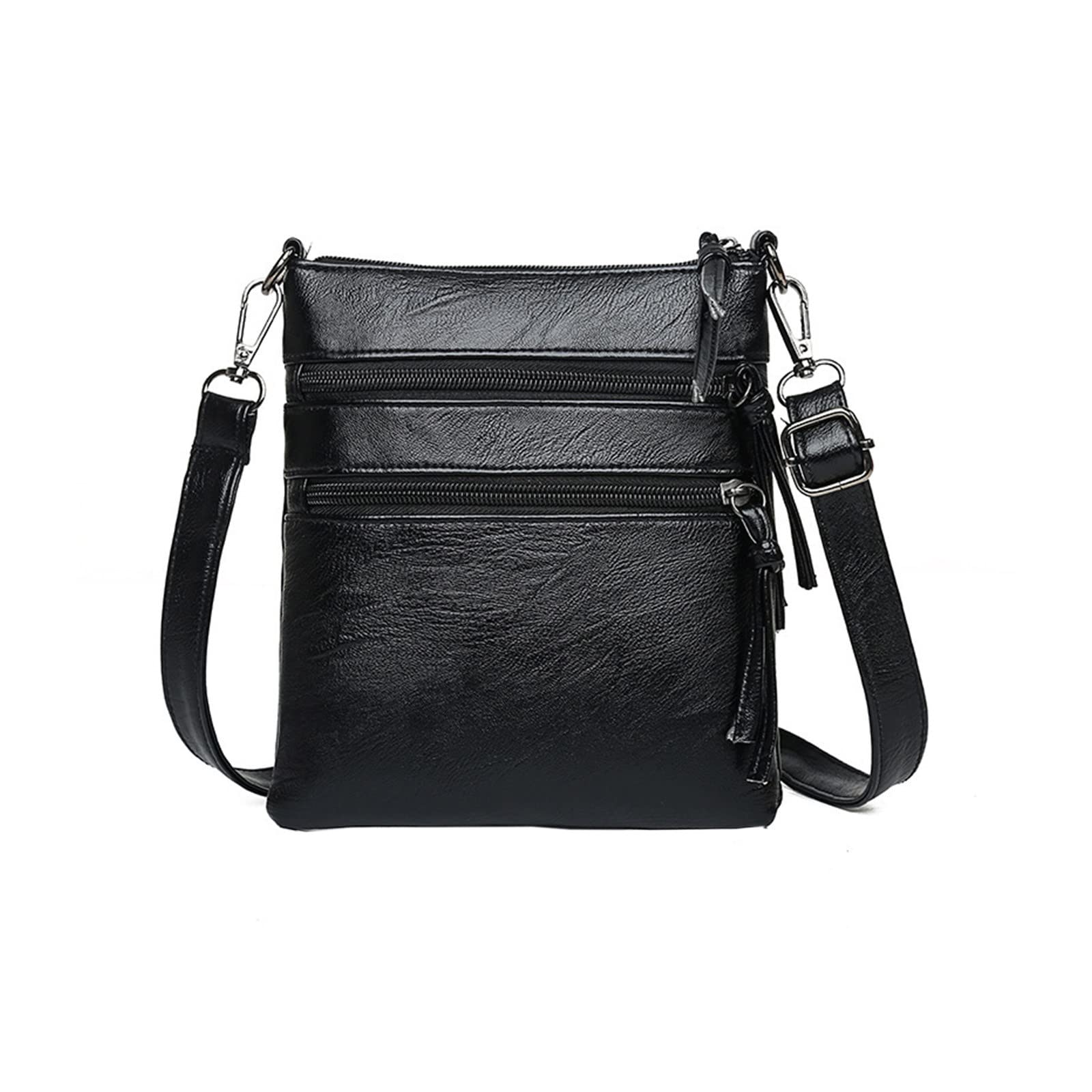 Crossbody Purses for Women, Multi Pocket Casual Crossbody Bag, Adjustable Strap Shoulder Bag with Tassel, Soft