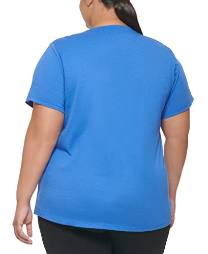 Calvin Klein Performance Women's Active TEE,Blue Wave,3X