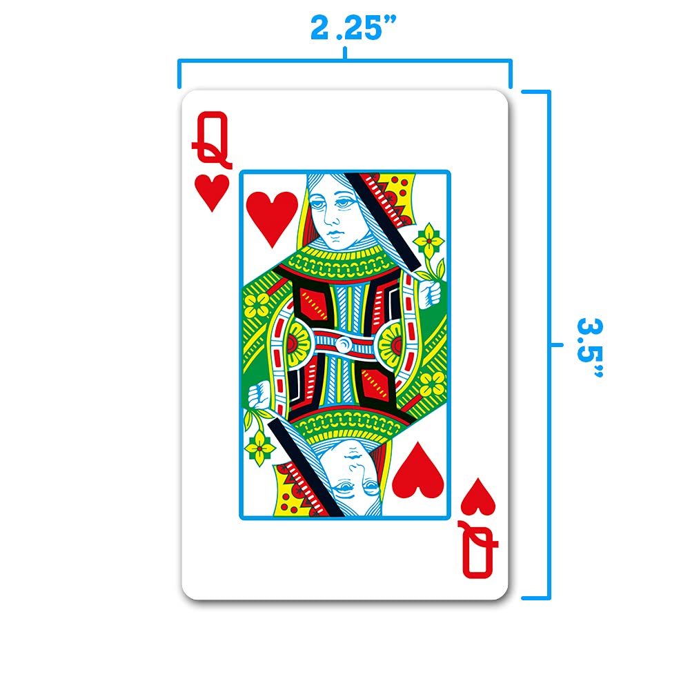 Copag 2022 WSOP World Series of Poker 100% Plastic Playing Cards, Bridge Size Regular Index Red/Blue Double Deck Set