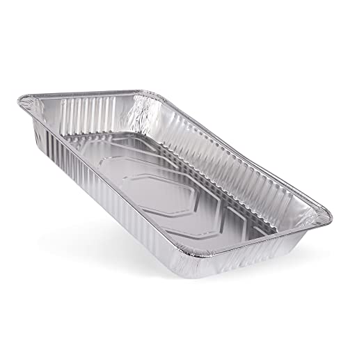 Glad Disposable Aluminum Full Size Deep Steam Pan | 2 Count | Foil Steam Pan | 20.5β x 12.5β x 2.75β Aluminum Pan | Disposable Steamware | Glad Foil Pans for Steaming