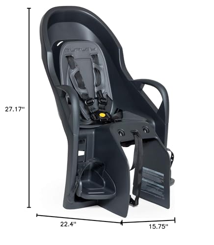 Burley Dash® RM Child Bike Seat, Black/Grey