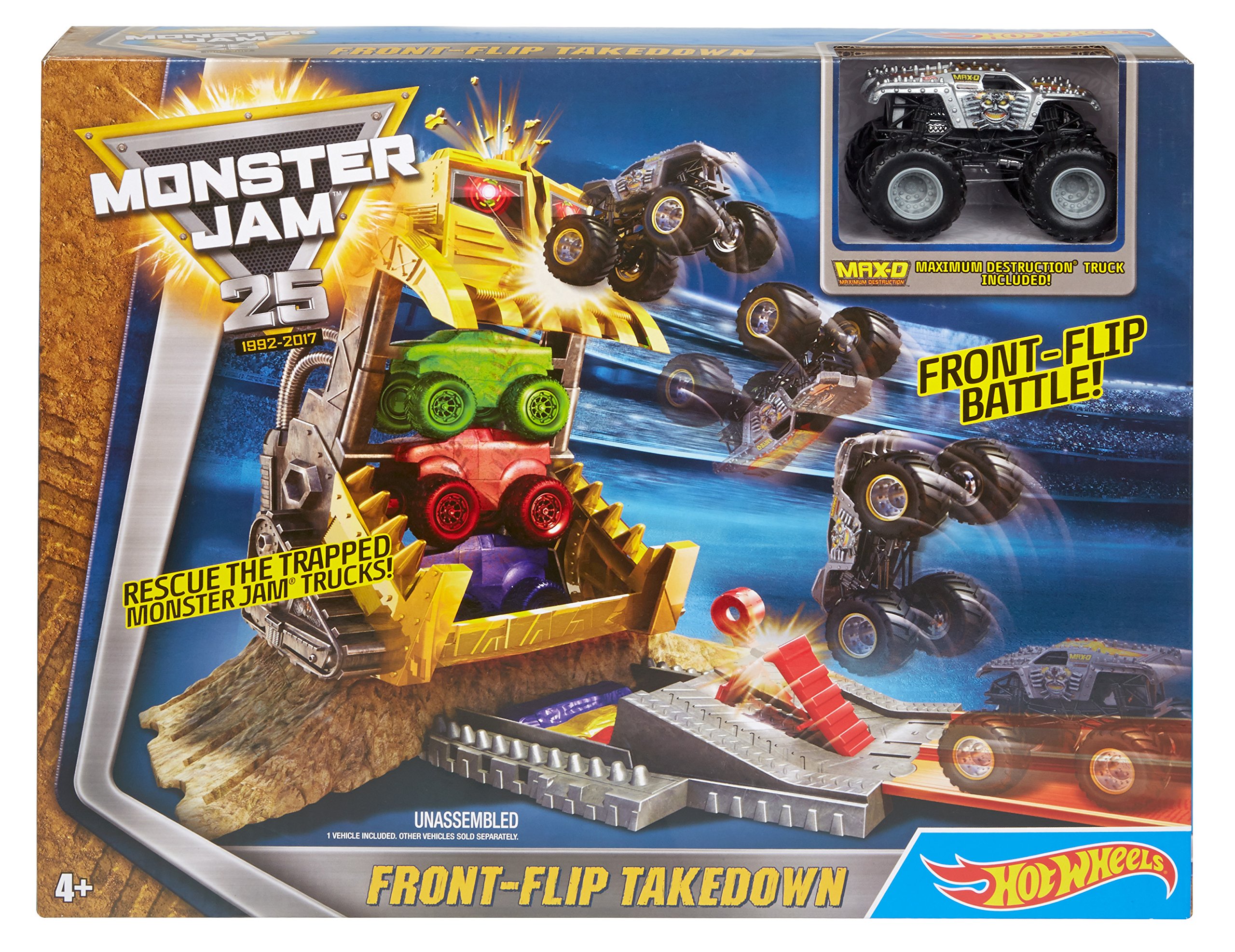 Hot Wheels Monster Jam Front Flip Takedown Playset