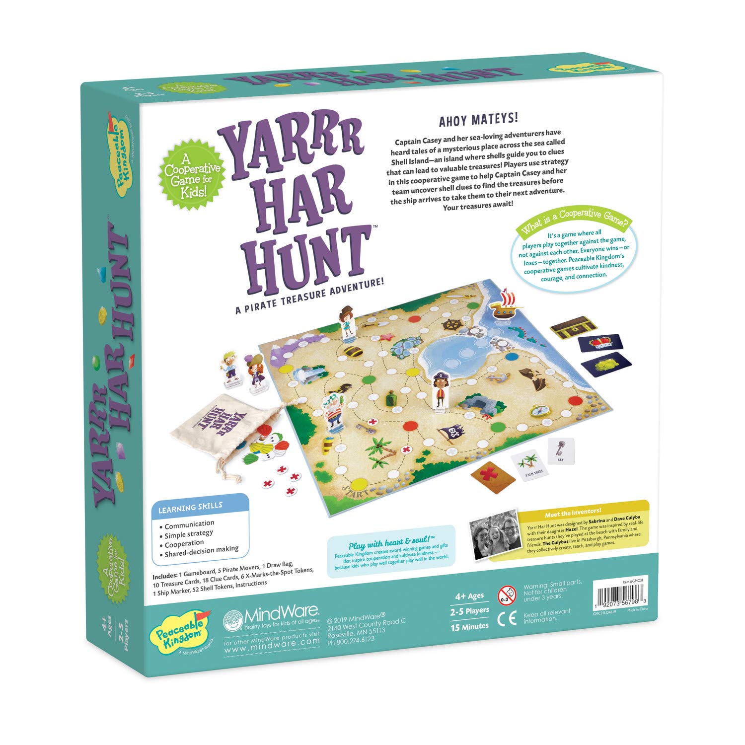 Peaceable Kingdom® Treasure Yarrr-Har-Hunt Game - for Ages 4+ | 1 Set