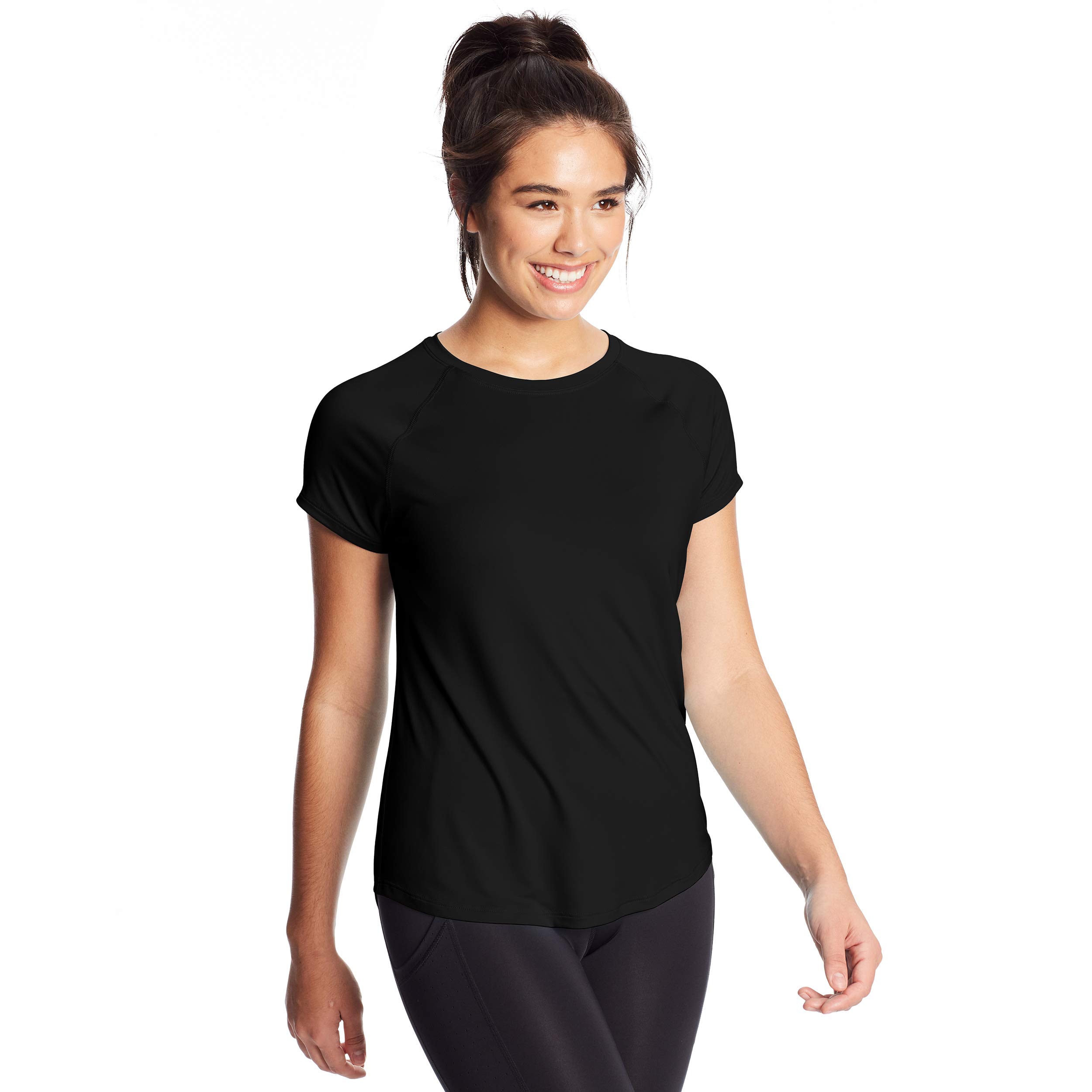 C9 Champion womens Soft Tech Tee T Shirt, Ebony, Medium US
