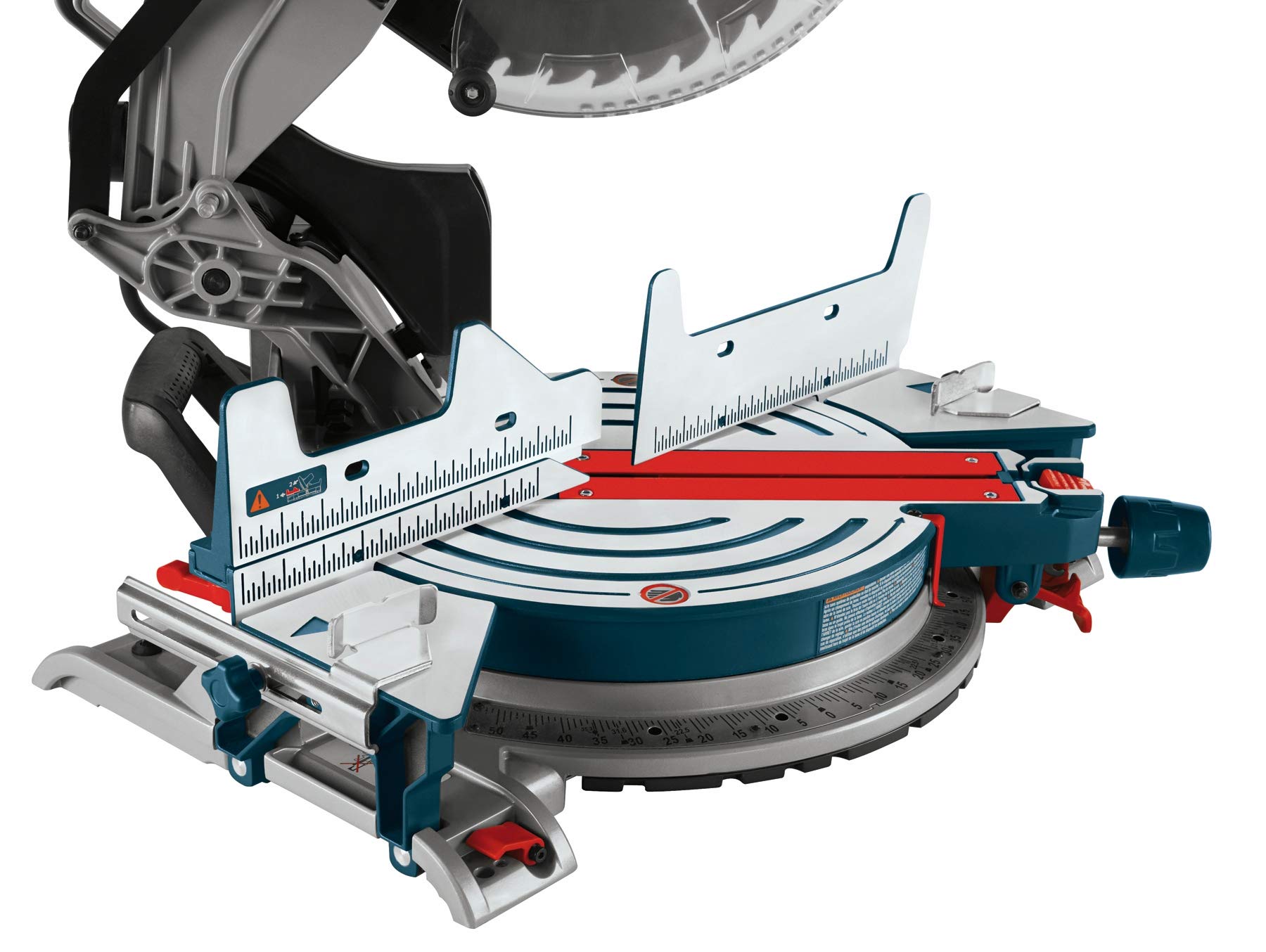 Bosch CM10GD Compact Miter Saw 15 Amp Corded 10 Inch Dual-Bevel Sliding Glide Miter Saw with 60-Tooth Carbide Blade and MS1233 Crown Stop Kit for Bosch Miter Saws, Includes Mounting Knobs and Hardware