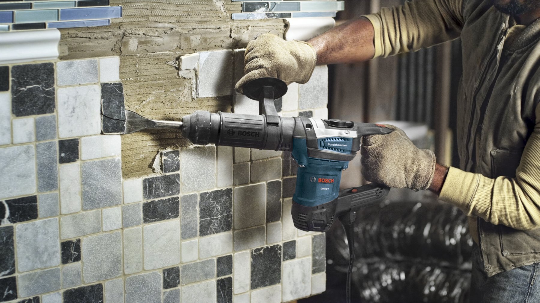 Bosch DH507-RT 10 Amp SDS-Max Variable-Speed Demolition Hammer (Renewed)