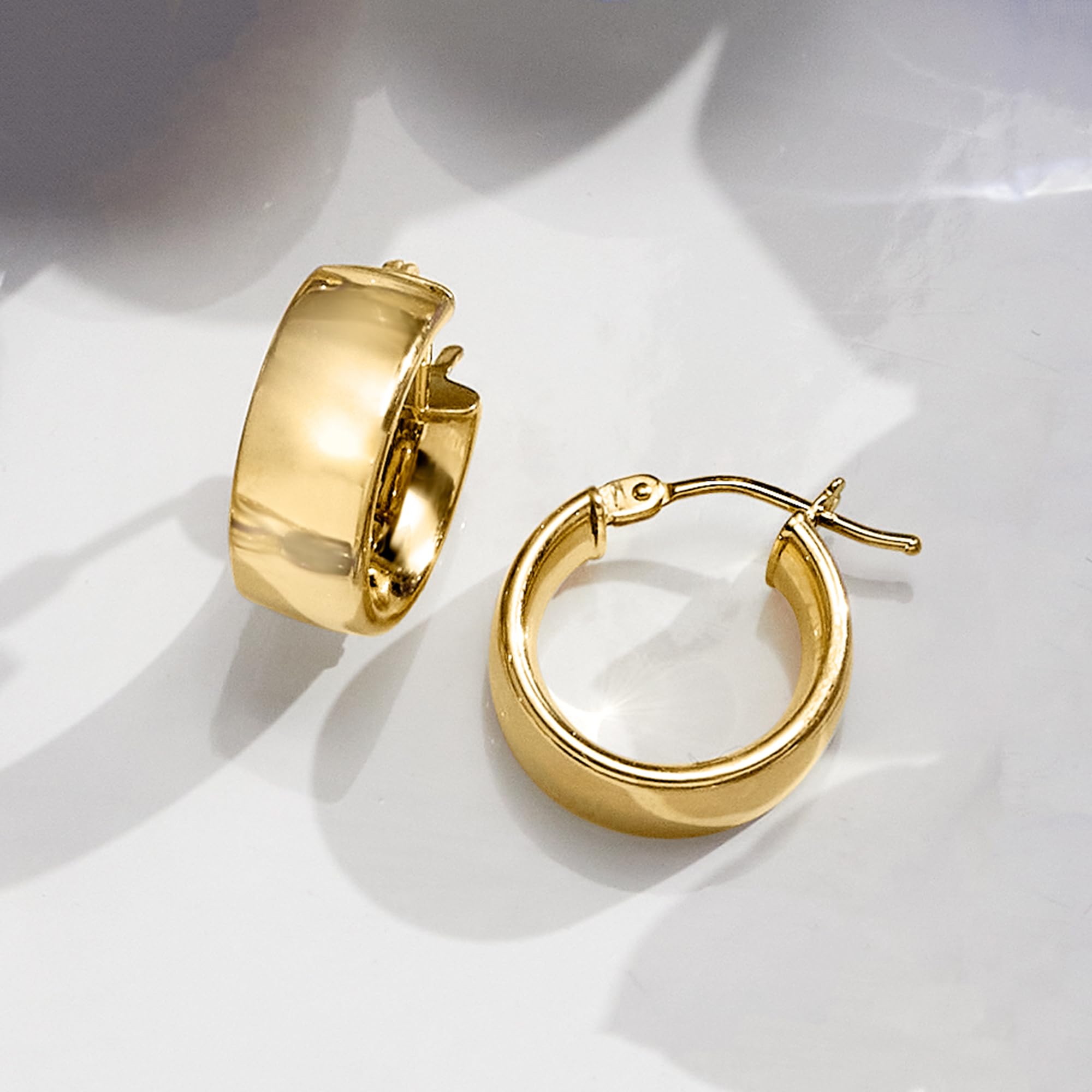 Ross-Simons Italian 14kt Yellow Gold Huggie Hoop Earrings