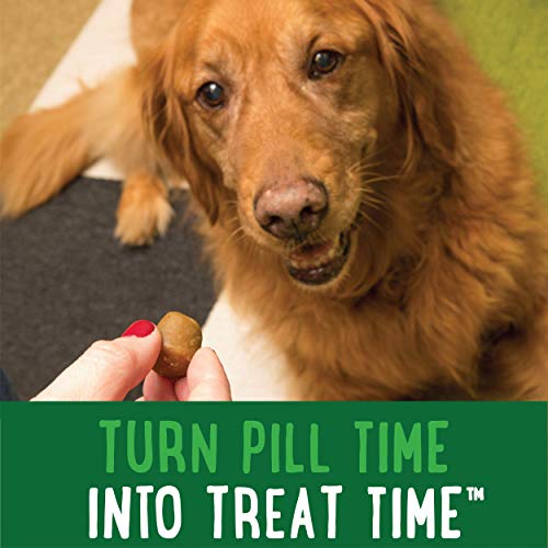 GREENIES PILL POCKETS for Dogs Capsule Size Natural Soft Dog Treats with Real Peanut Butter, 15.8 oz. Pack (60 Treats)