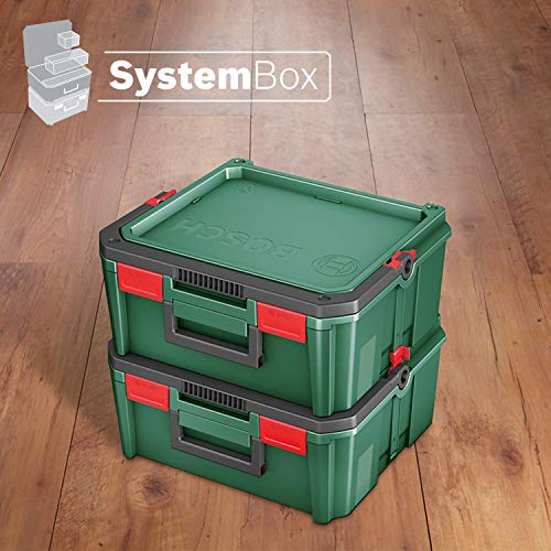 Bosch Home and Garden 1600A01SR4 Power Tools, SystemBox |Size M, Compatible with Bosch Accessory Box Small and Medium, in Sleeve, Green, M