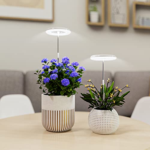 eWonLife Grow Lights for Indoor Plants, Plant Lamp Full Spectrum for Growing, 2 Pack, Height Adjustable with 3/9/12H Auto Timer, 3 Spectrum Modes with 72 LEDs