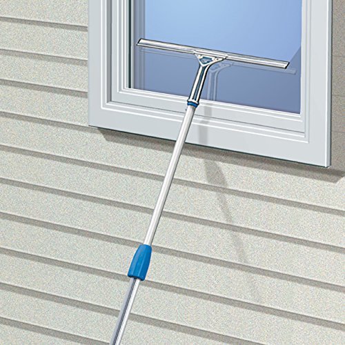 Unger Professional 16” Stainless Steel Window & Glass Cleaning Squeegee - Cleaning Supplies, Heavy Duty Squeegee for Window Cleaning, Streak Free Results