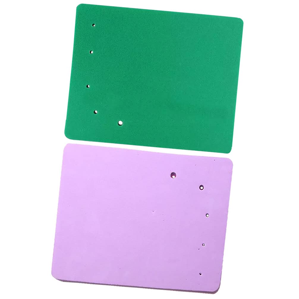Cabilock 2pcs 5 Cake Sponge Pad Cake Foam Sponge Cake Sponge Mat Fondant Shaping Foam Modelling Pad Rectangular Fondant Foam Pad Sugar Craft Pad Penuche Fudge 5 Holes Mat Optional Tray