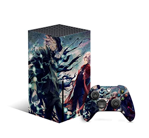 Dark Nightmare Knight Video Game Whole Body Protective Skin for X-box-Series-X Gaming Console, Durable Vinyl Decal Style Easy Apply Skin Wrap Stickers for x-box