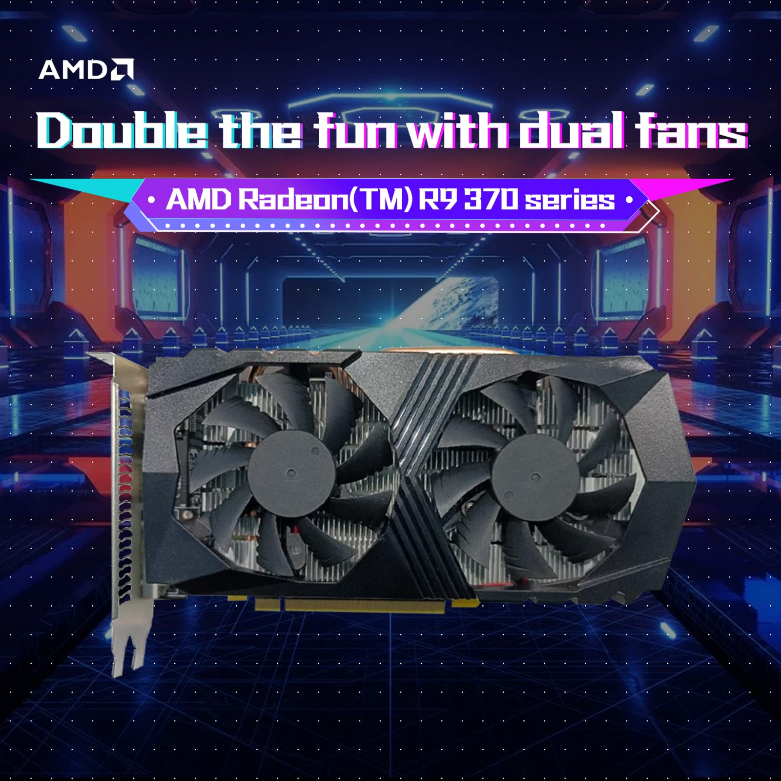 Dell Gaming PC Desktop RGB Computer Intel Quad I5 up to 3.6GHz + Radeon R9 370 4G GDDR5, 16GB RAM, 128G SSD + 2TB, RGB Keyboard & Mouse, WiFi & Bluetooth, DVD, Win 10 Pro (Renewed)