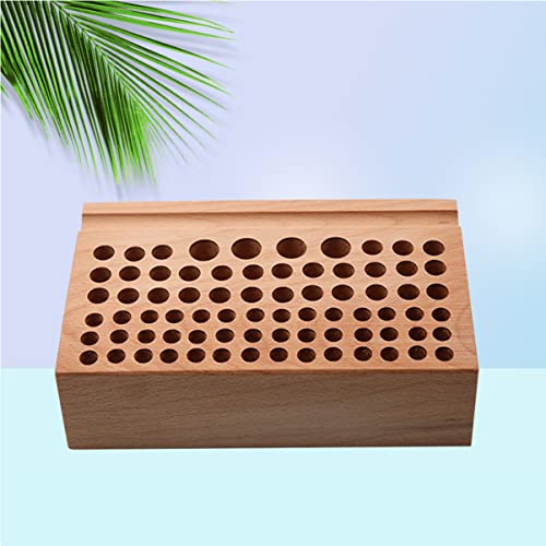 DOITOOL Tool Rack Tool Rack 2pcs Rack Diy Porous Tool Holes Bench Beech Red Tool Shelf Tool Stand Wooden Holding Organiser