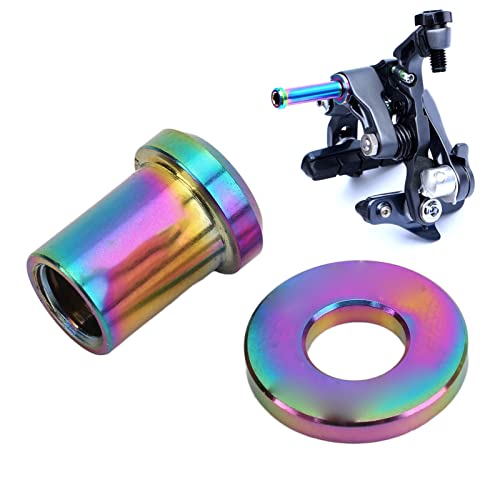 C Brake Pivot Nut, Rust Protection Small C Brake Caliper Nuts for Road Bike(Colorful)