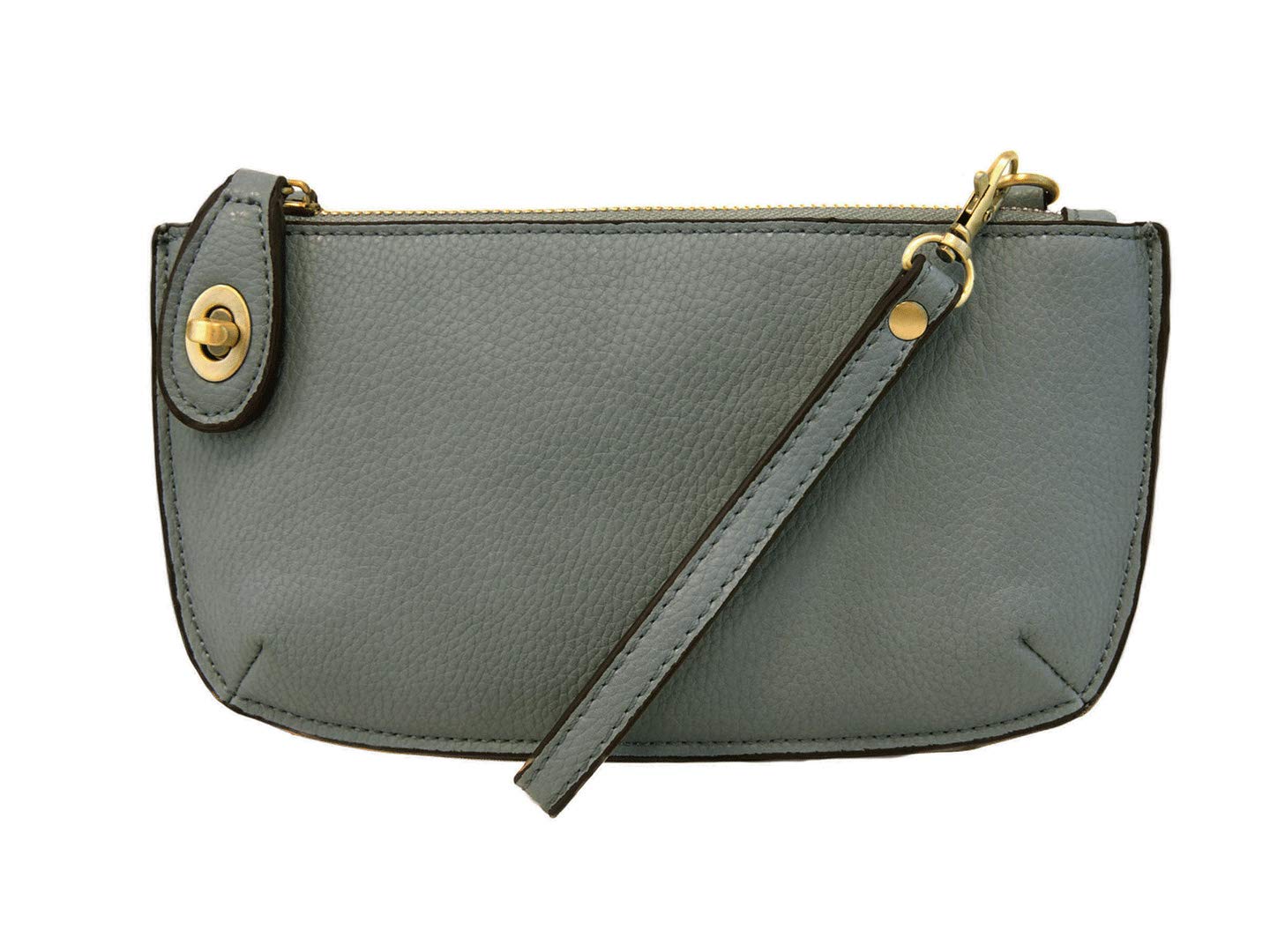 Joy Susan Women's Fashion Purse Mini Crossbody Wristlet Clutch Handbag - Mineral Blue