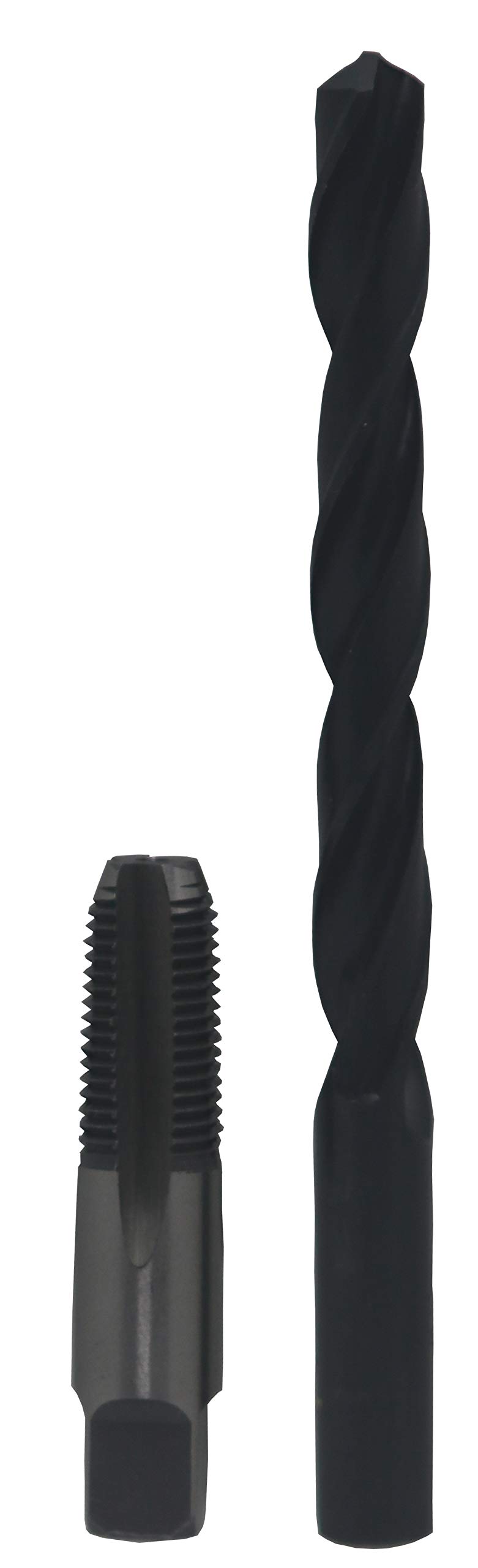 Drill America - POU1/4NPTW/DRILL 1/4" Carbon Steel NPT Pipe Tap and 7/16" High Speed Steel Drill Bit Set, POU Series