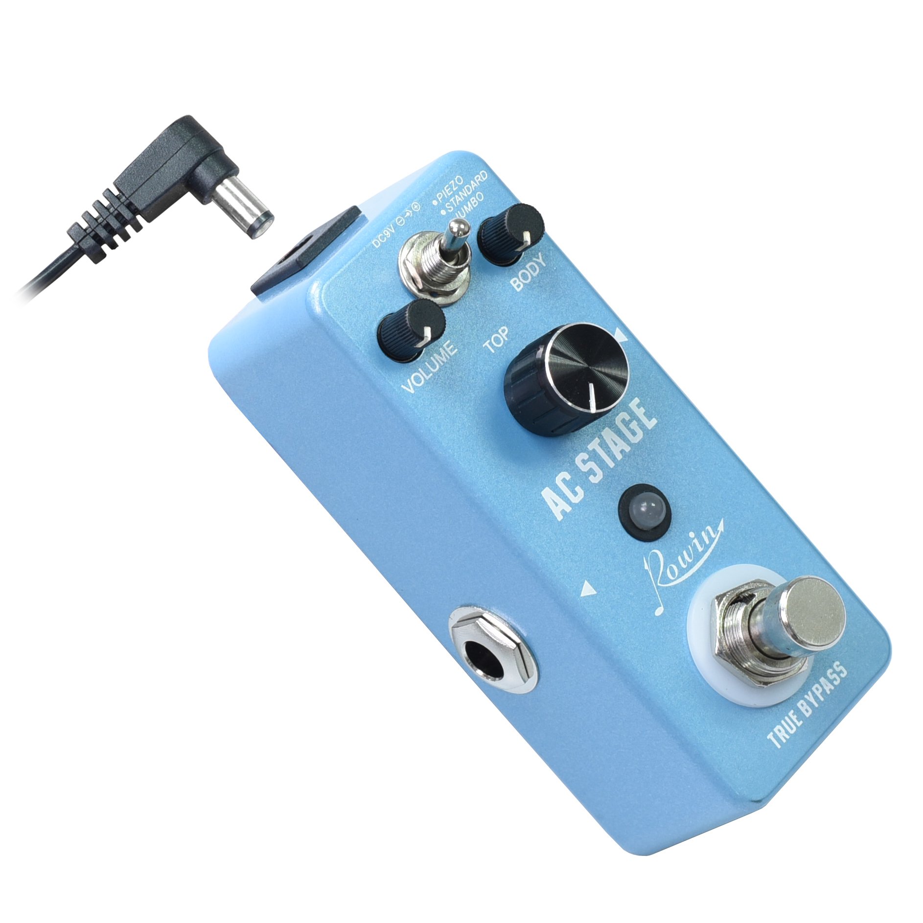 Rowin Looper Effects Pedal with SD Card for 10 Minutes of Looping, Unlimited Overdubs,1/2 time, and Reverse