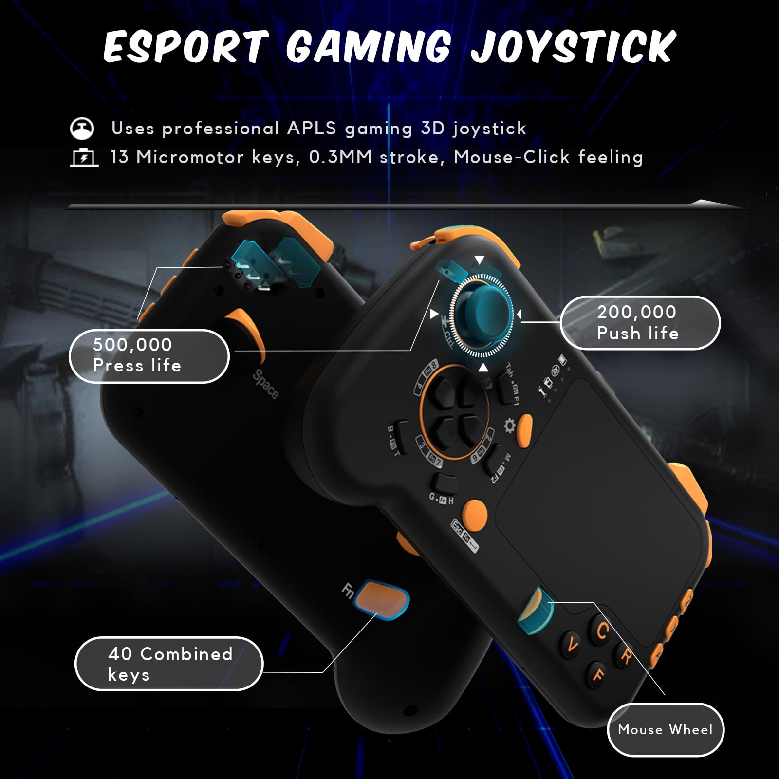 DarkWalker ShotPad FPS Touchpad Game Controller for PS5 / PS4 / PC/Steam/Xbox One/Xbox Series S|X
