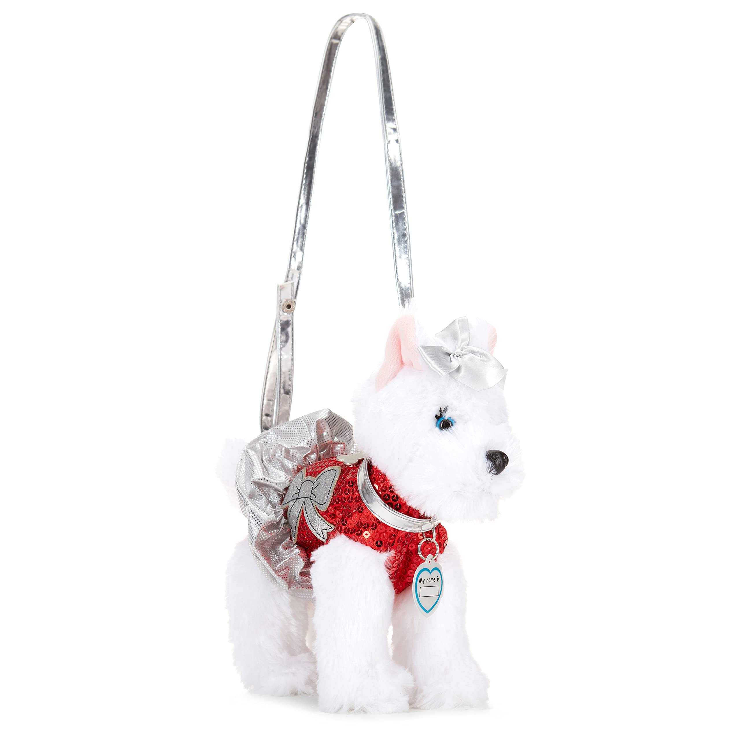 Cudlie Accessories SCOTTY WHT RD SEQ GLT BW AP SLV DT SCRCH, scotty with silver
