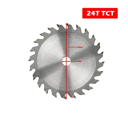 GALAX PRO Saw Blade Set, Pack of 4 Assorted 60T HSS Metal/24T TCT Wood/Diamond 4-1/2-Inch Circular Saw Blade with 3/8" Arbor for Fast Cuttingā¦