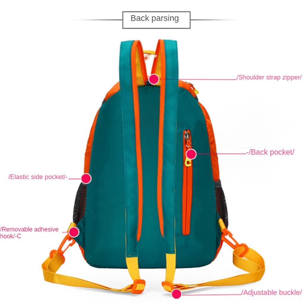 DHTDVD Foldable Backpack Waterproof Backpack Folding Bag Ultralight Outdoor Pack for Women Men Travel Hiking (Color : E)