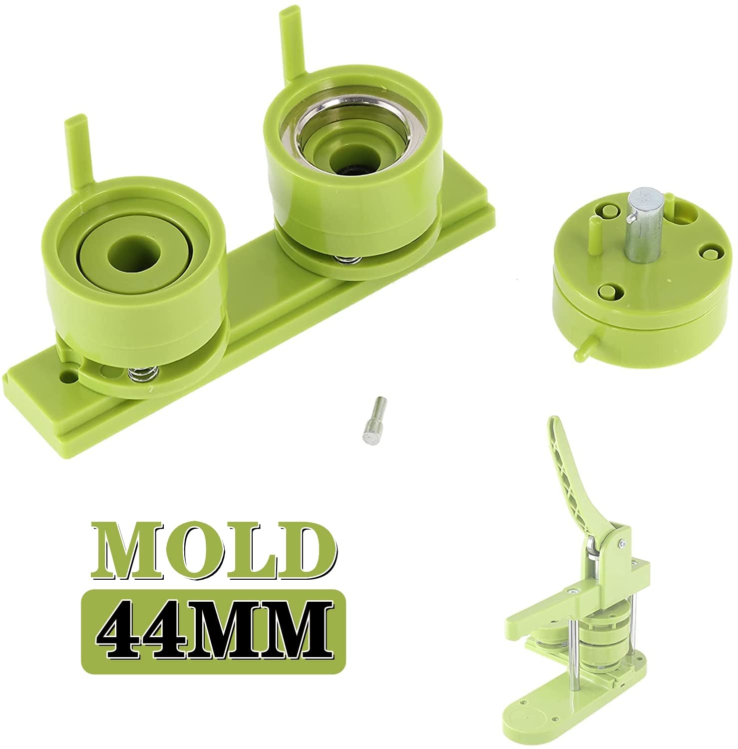Button Maker Machine Interchangeable Die Mold Slide Rail Accessories for DIY Round Pin Maker Kit (Color : 44mm)