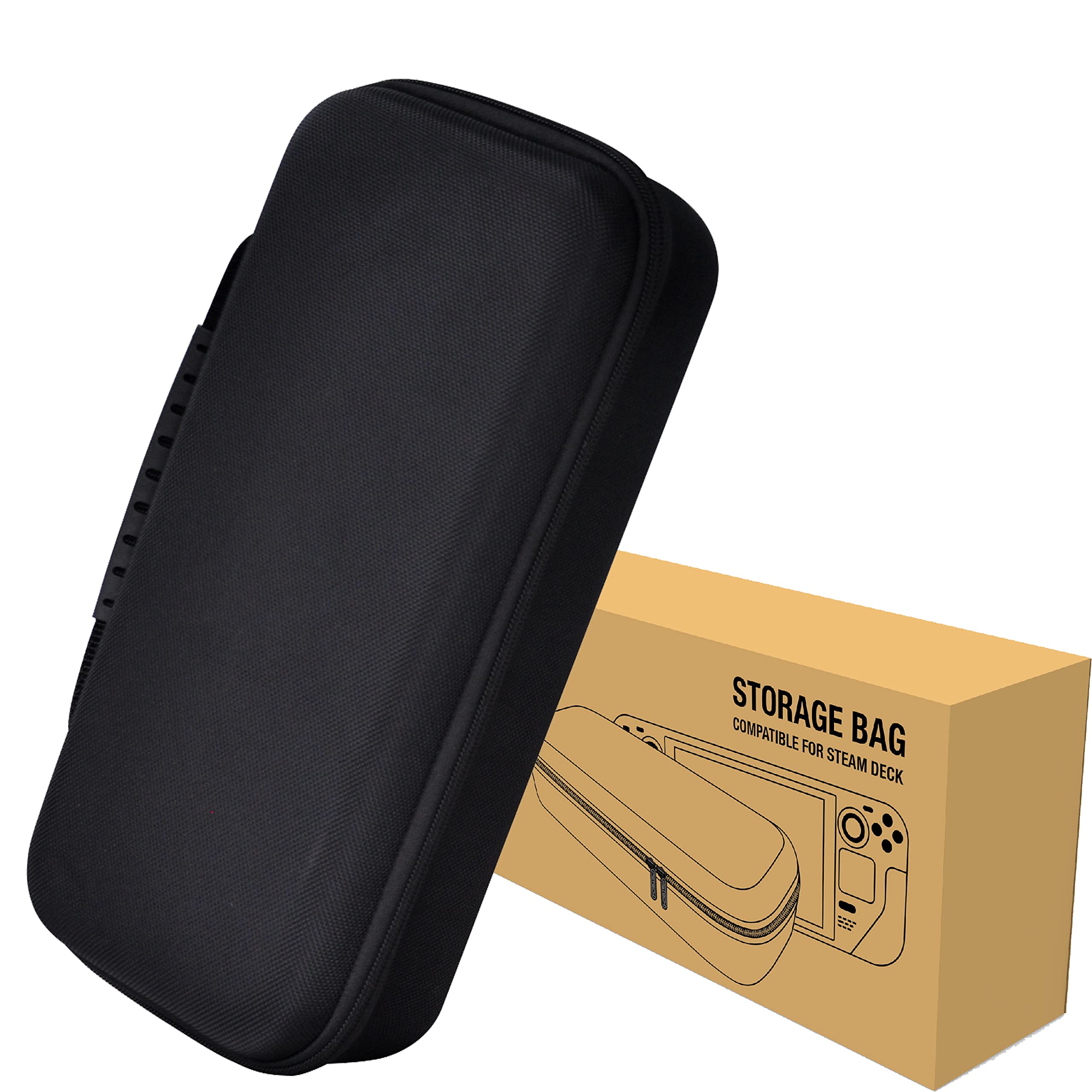 Carrying Case for Value Steam Deck,Cenxaki Protective Portable Hard Travel Storage Bag for Steam Deck and Accessories - Black