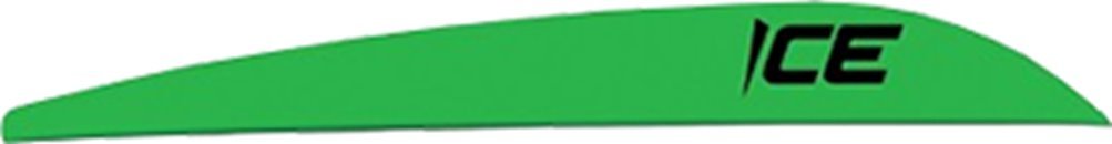 Bohning Ice Vane (100 Pack), Neon Green, 3"