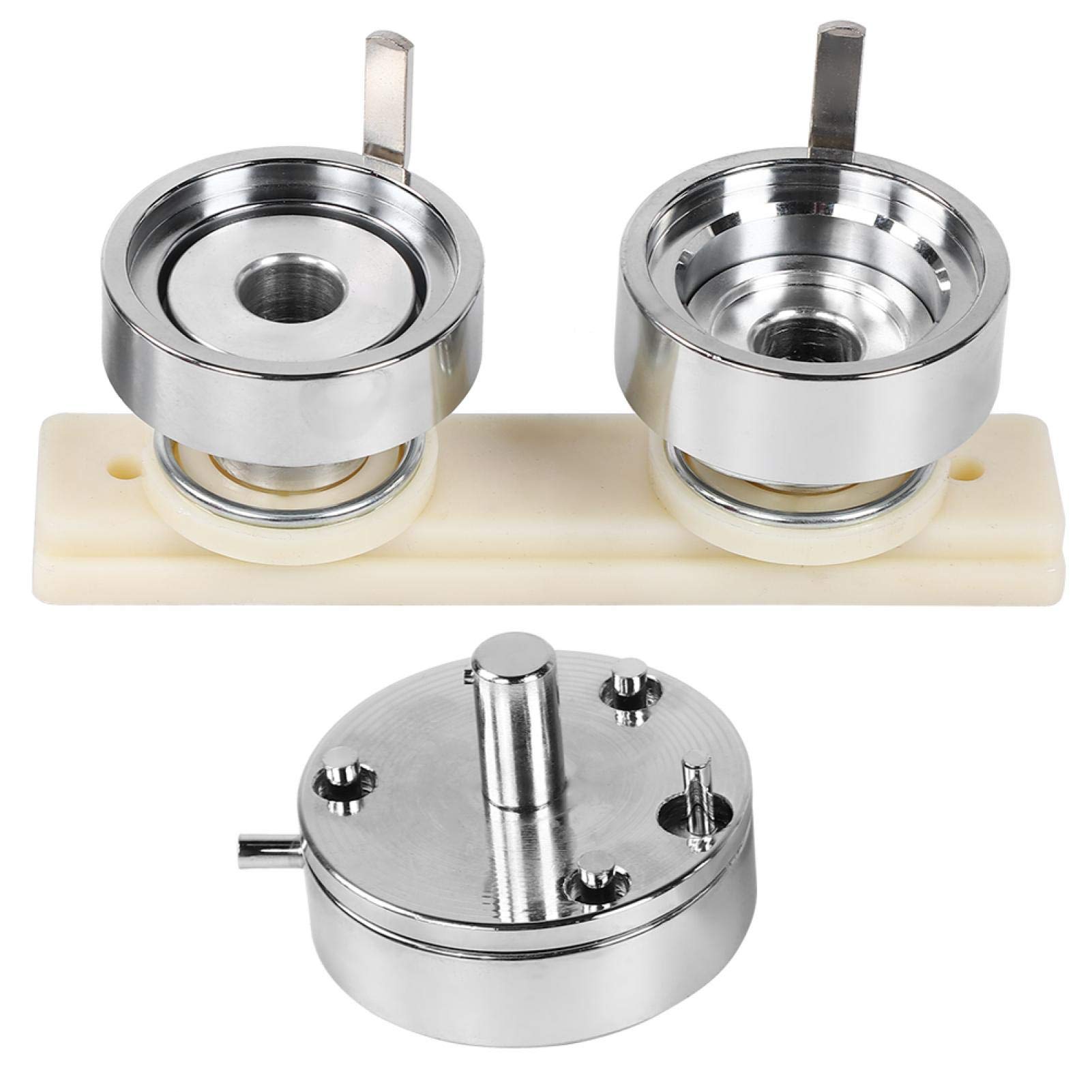 Button Mould Badge Making Tool,32mm/1.3inch DIY Badge Mold,Pin Making Moulds, Punch Press Tool Accessories,Sliding Base, Sturdy and Durable,for Circular Button Maker Badge Machine