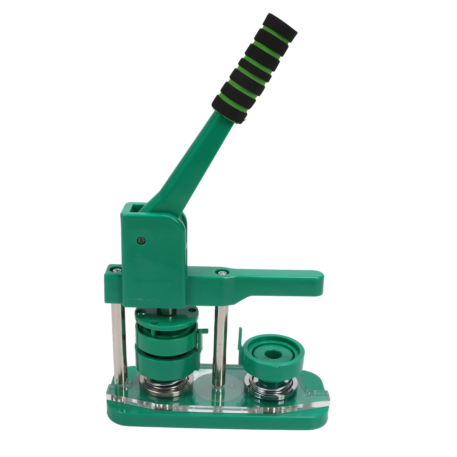 Button Press Maker,44mm Button Maker Machine 100 Sets DIY Badges Button Pressing Machine Portability with Protective Film Cutter Color Pens
