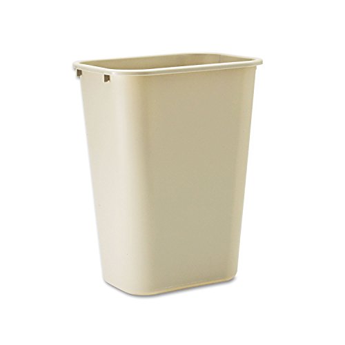 Rubbermaid RCP295700BG RCP295700BG-Deskside Plastic Wastebasket, 1, Beige