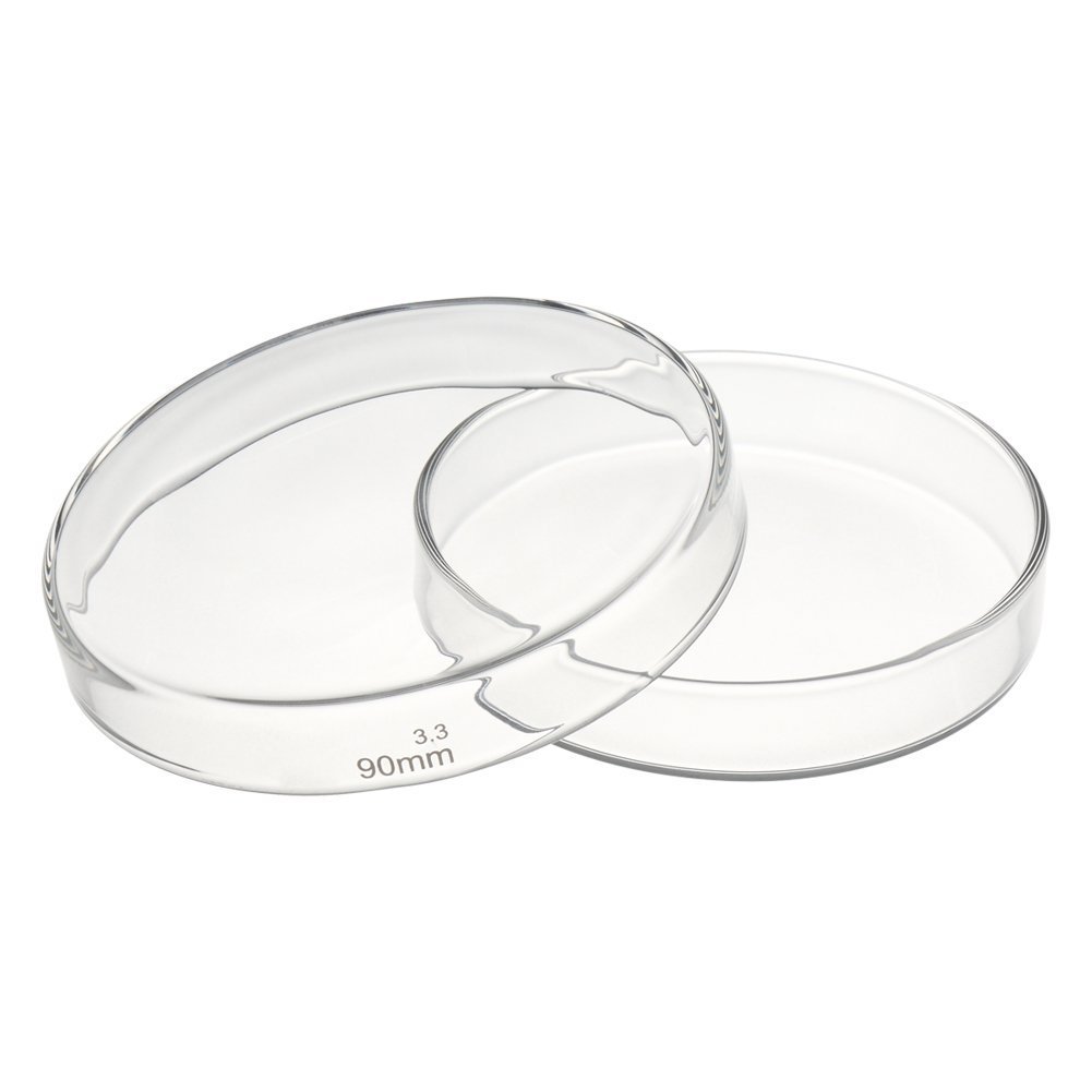 Glass Petri Dish Petri Plates Tissue Culture Plate 5 Pcs (90 mm)