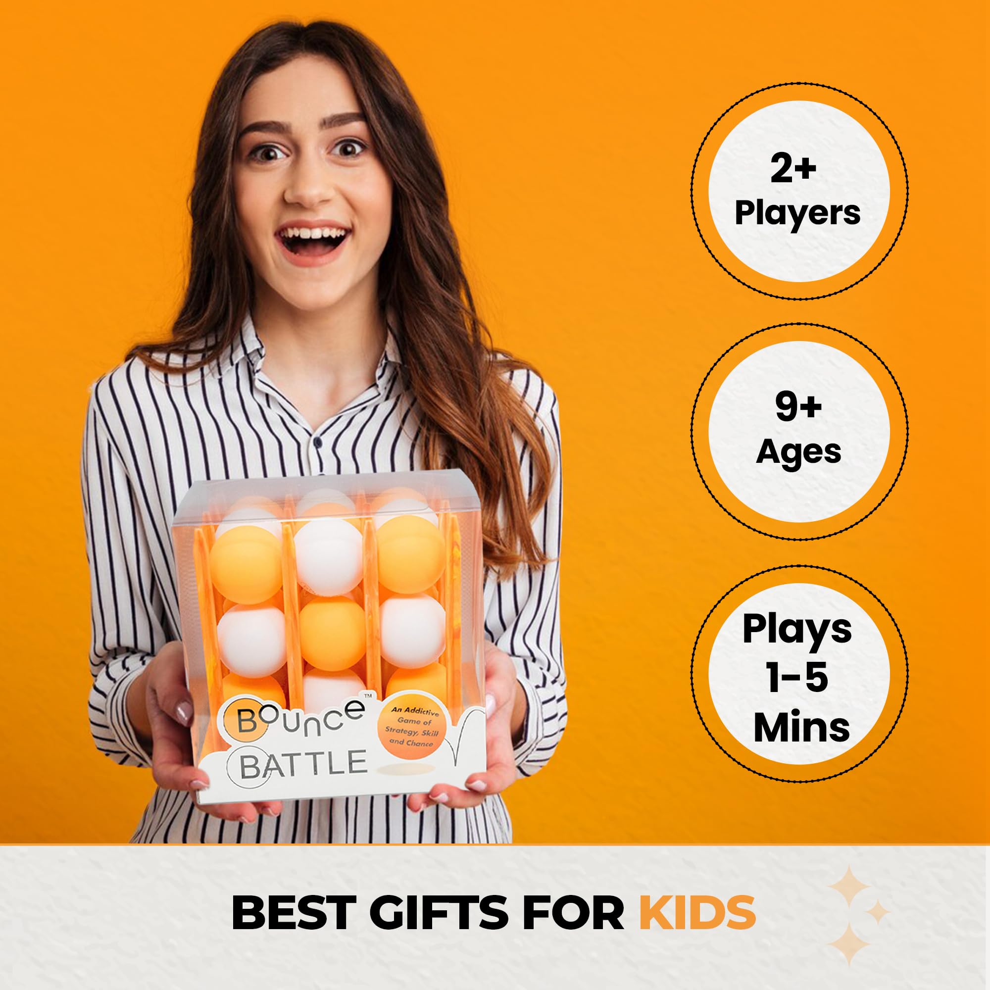 Bounce Battle Game Set - an Addictive Game of Strategy, Skill & Chance