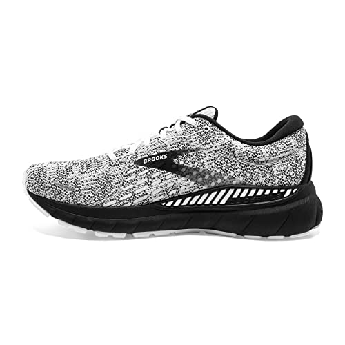 Brooks Women's Adrenaline GTS 21 Supportive Running Shoe - White/Grey/Black - 11 Medium