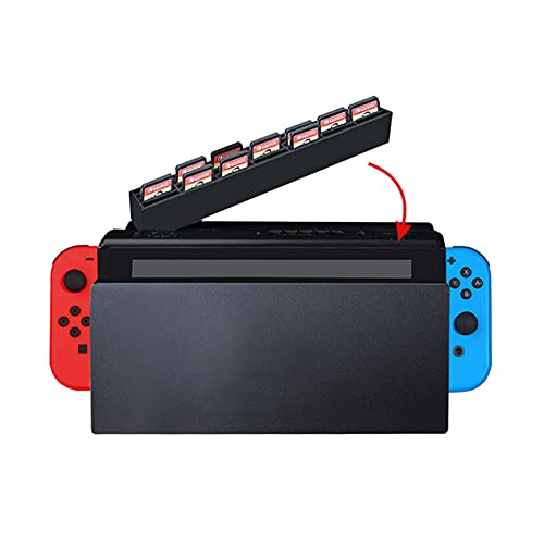 DAUERHAFT Game Card Storage, 28 Slots Game Card Storage Box 6.69x1.18x1.02inch Compact Lightweight Large Capacity for Storage Game Card