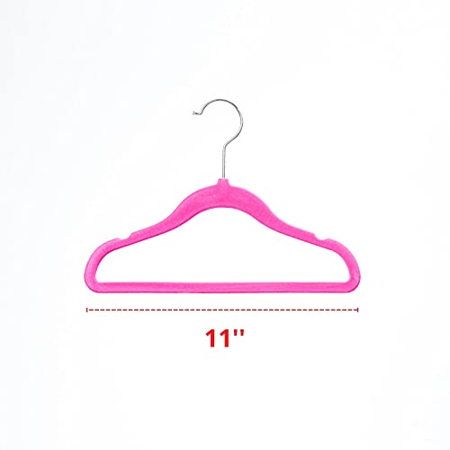 Displays By Jack 30-Piece Kids Velvet Hanger (Pink)