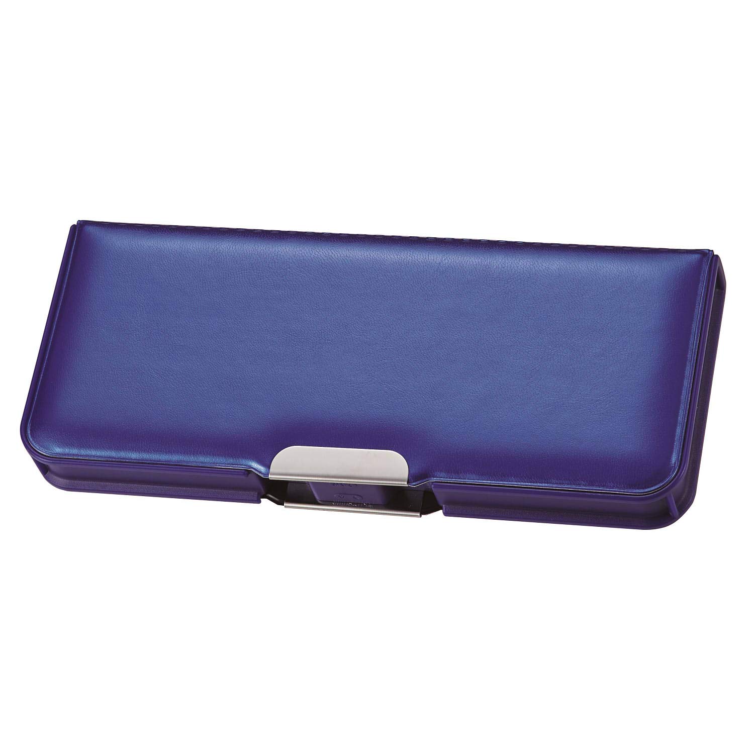 Kutsuwa CH203MB Pittton Pencil Case, 2-Door, Marine Blue