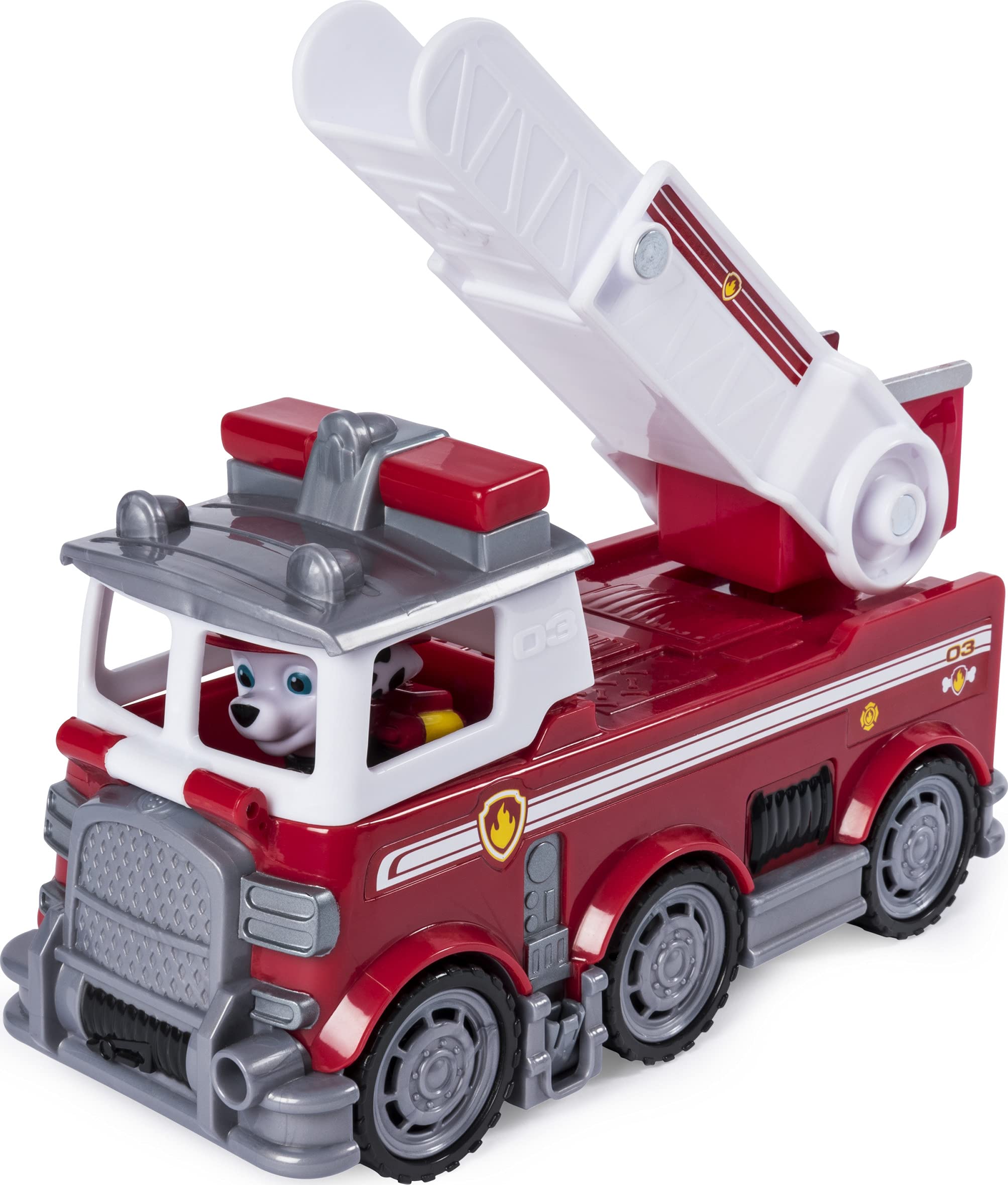 Paw Patrol Ultimate Rescue - Marshall's Ultimate Rescue Fire Truck with Moving Ladder and Flip-Open Front Cab, Ages 3 and Up