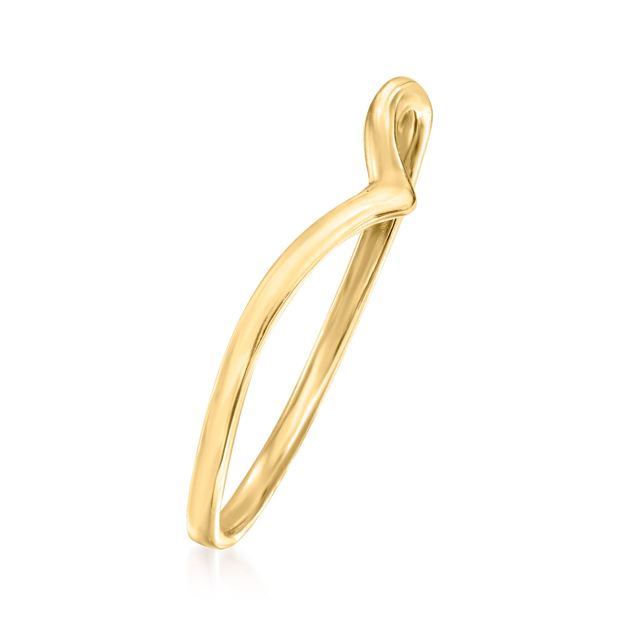 Canaria 10kt Yellow Gold Chevron Ring. Size 7