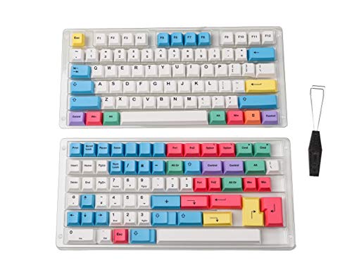 KOKOYAKA Dye Sublimation Keycaps | Cherry Profile for Custom Merchanical Keyboard | 139 Keys (Chalk)