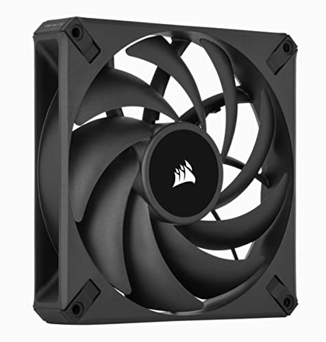 Corsair AF140 Elite, High-Performance 140mm PWM Fluid Dynamic Bearing Fan with AirGuide Technology (Low-Noise, Zero RPM Mode Support) Single Pack - Black