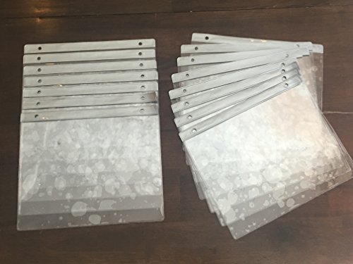 RunFix 15 Sheet Pack - Clear Vinyl Bib Holder Sleeves Medal Displays and Hangers